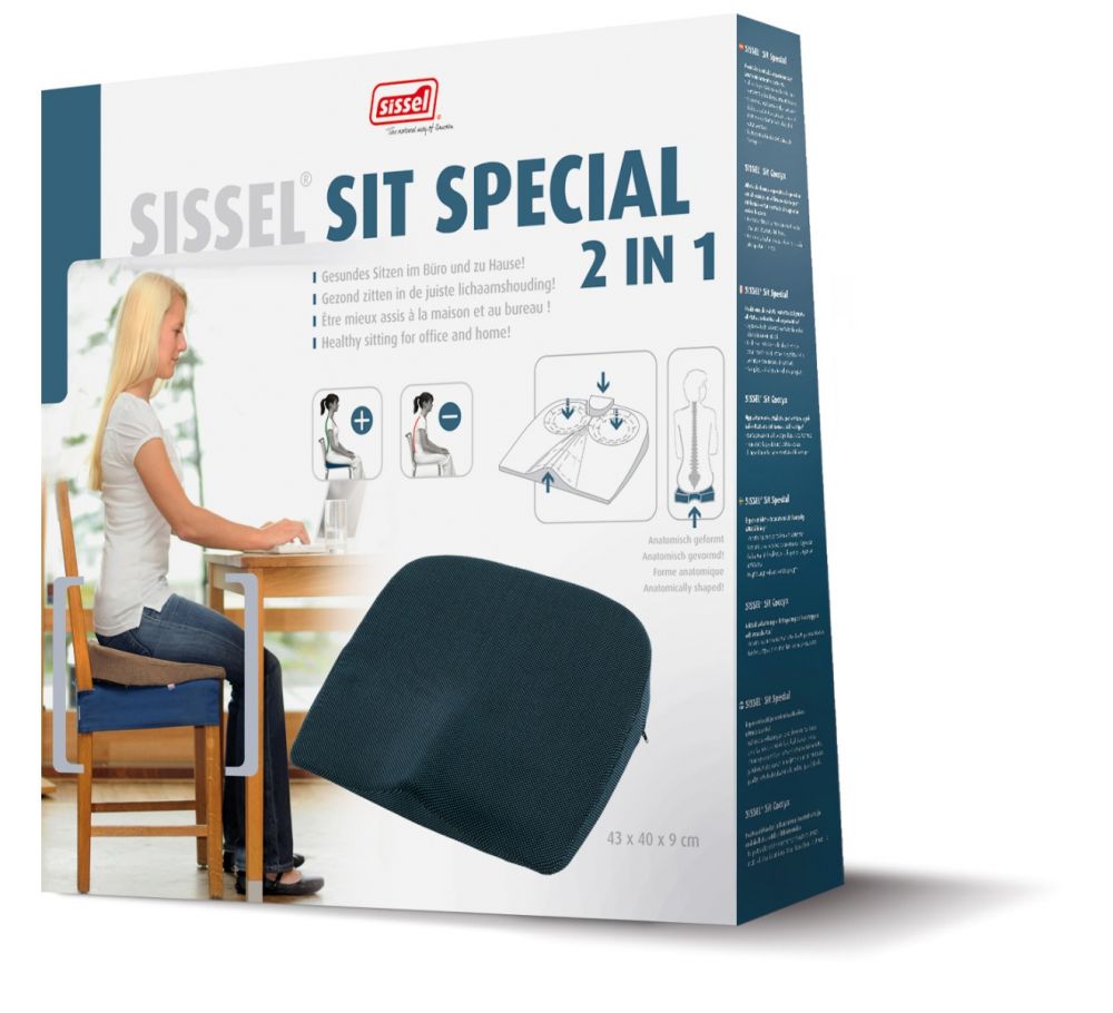 Sissel Sit Special 2 in 1 - Memory foam coccyx sitting wedge - Sissel UK
